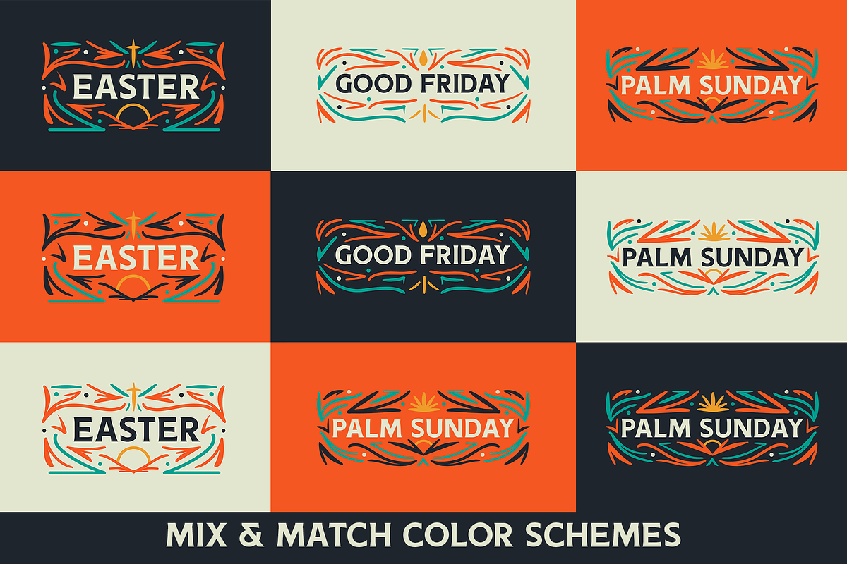 Custom Easter Church Event Design, a Seasonal Illustration by Blue ...