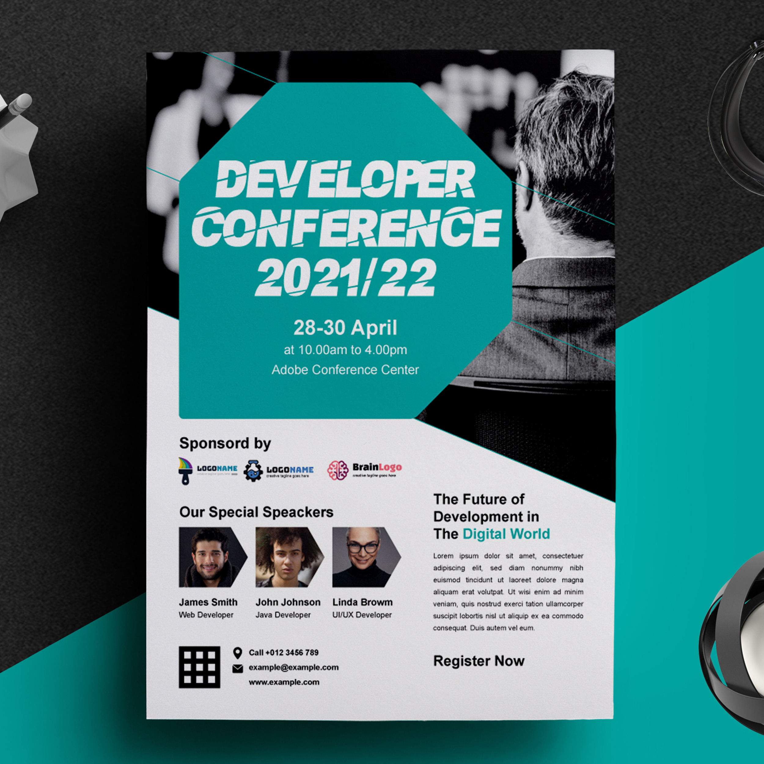 Conference Flyer Layout Template