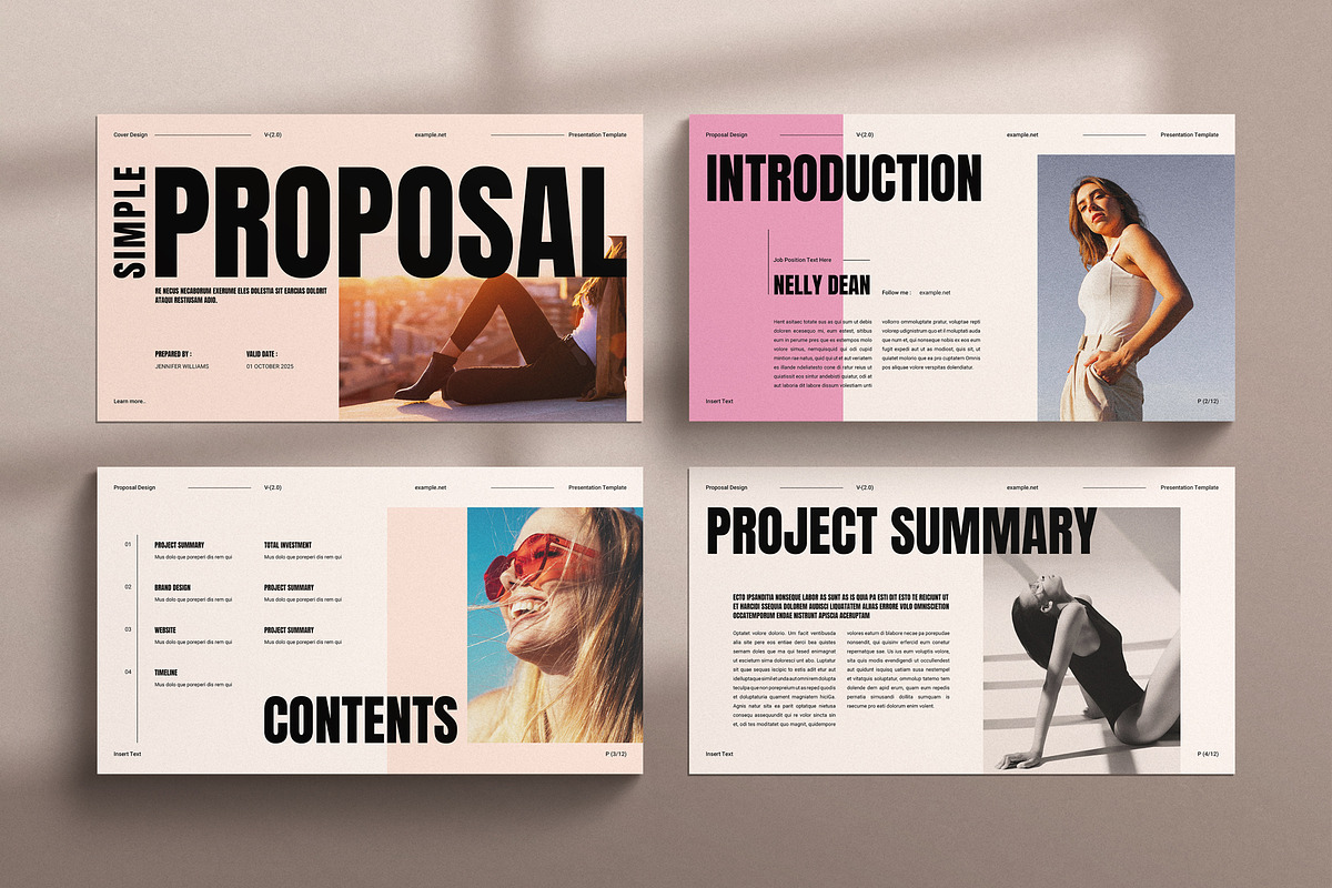Project Proposal Presentation Design, a Presentation Template by ...