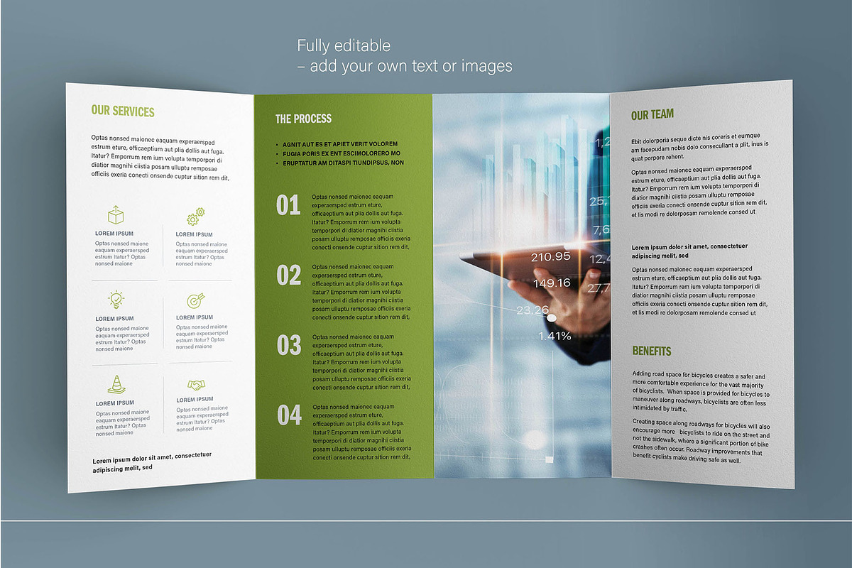 Four Fold Brochure Layout, a Brochure Template by R-studio