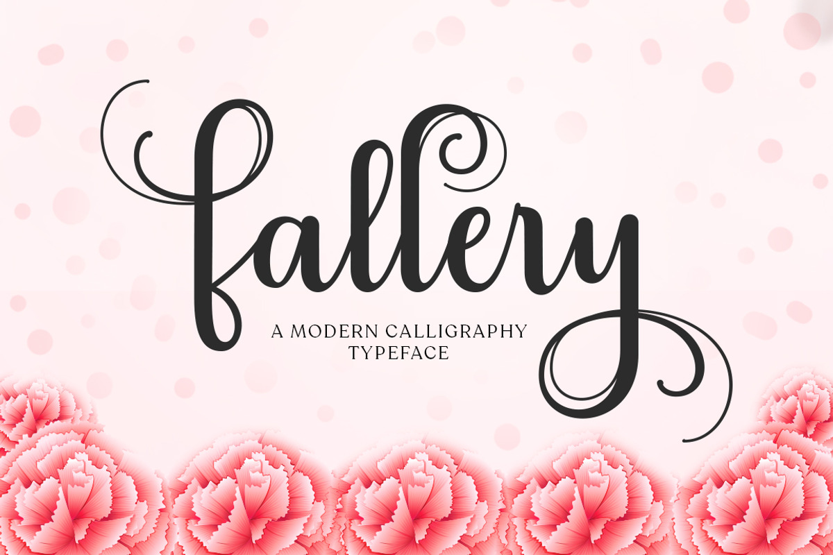Fallery Script, a Script Font by Zane Studio