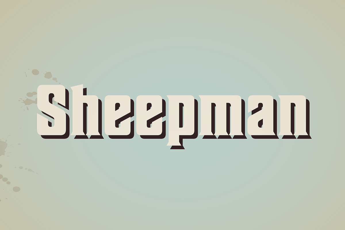 Sheepman, a Serif Font by Dharma Type