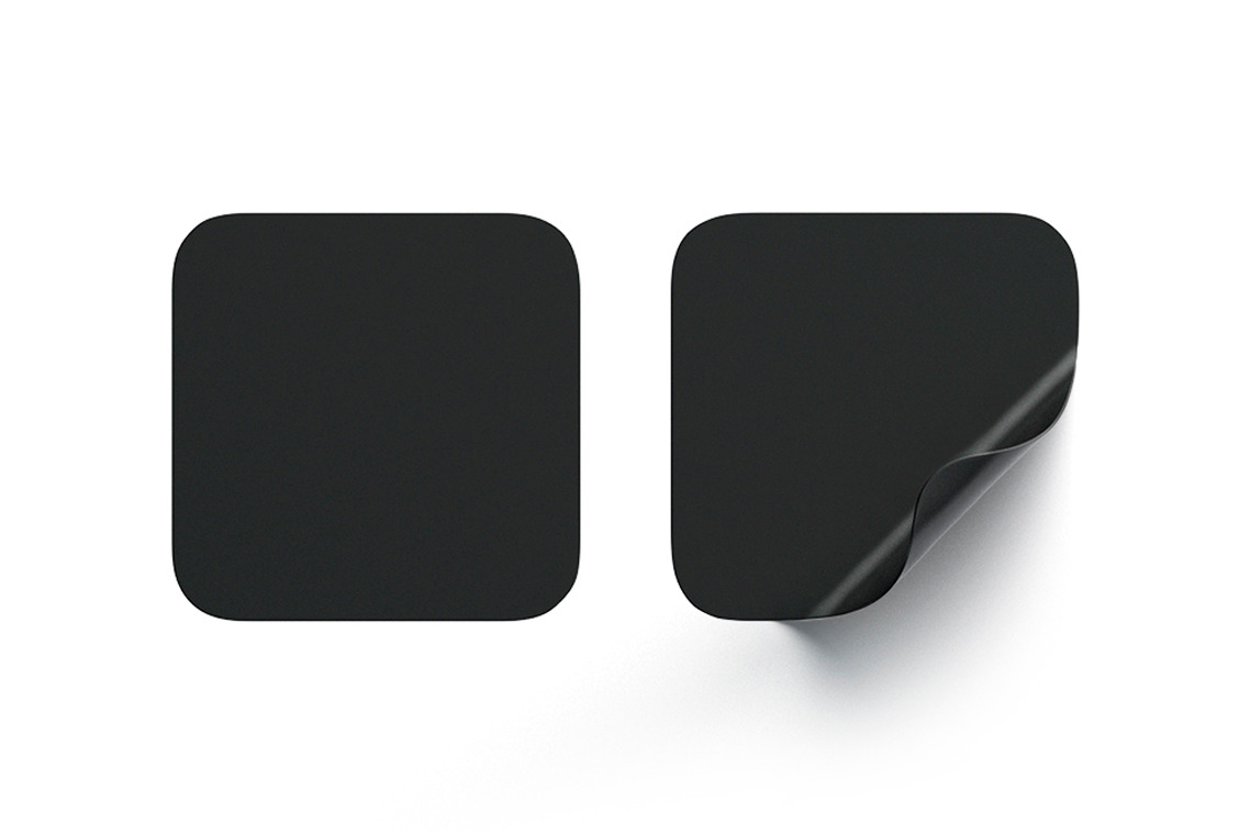 Two Black Square Stickers 3D Model, an Object 3D Model by rebrandy