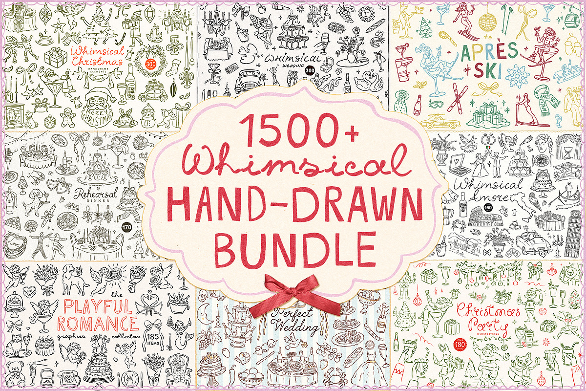 Hand-drawn Whimsical SVG Mega Bundle