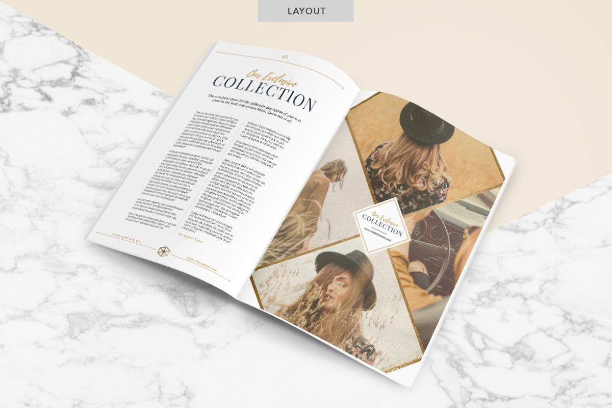 GOLDEN Magazine | PowerPoint, a Magazine Template by Marigold Studios