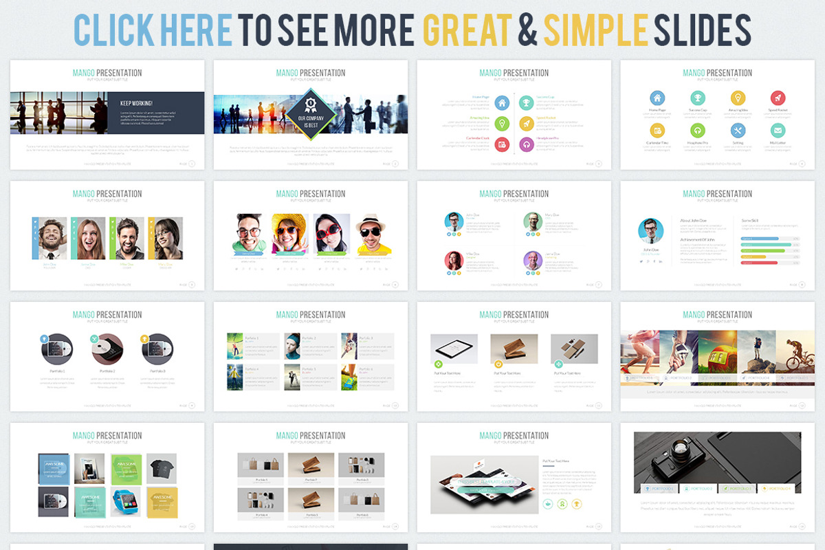 Mango Powerpoint Template, a Presentation Template by ProfessionalSlide