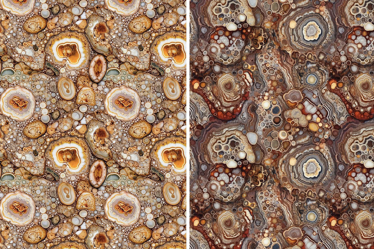 seamless patterns mineral slab geode, a Pattern Graphic by Bubert Art