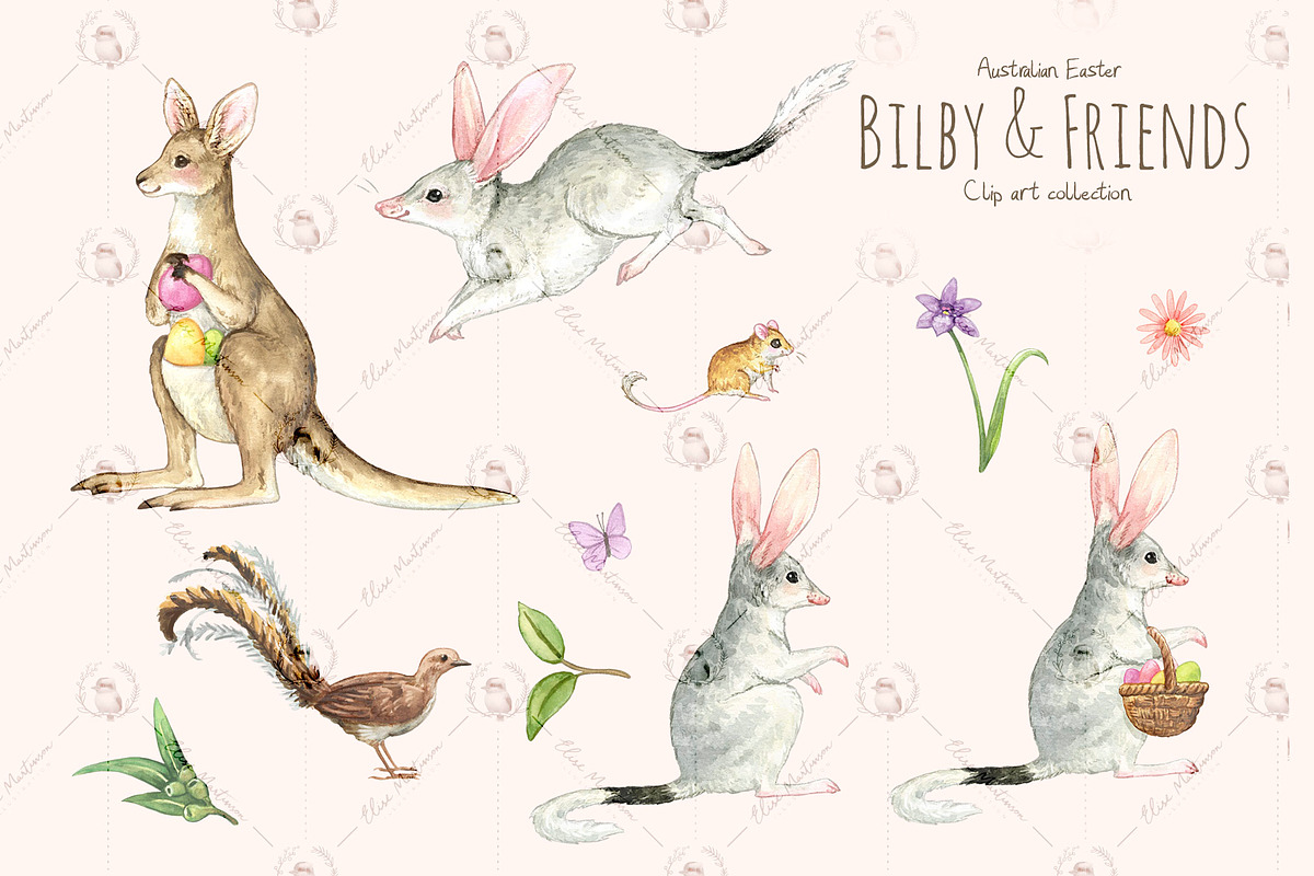 Australian Easter Bilby Clipart, an Animal Illustration by Clip Art by ...