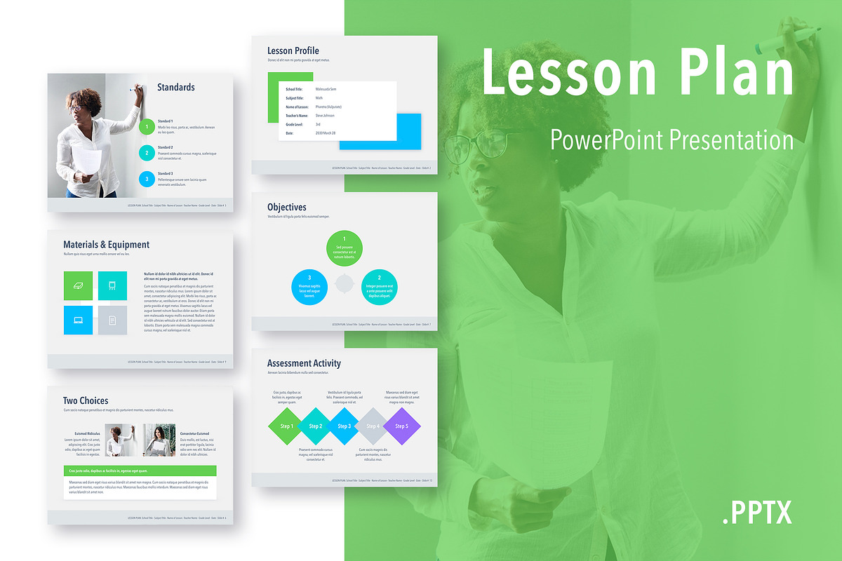 Lesson Plan PowerPoint Template, a Presentation Template by Jumsoft