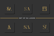 SET OF SA LOGO DESIGN, a Branding & Logo Template by art_creater