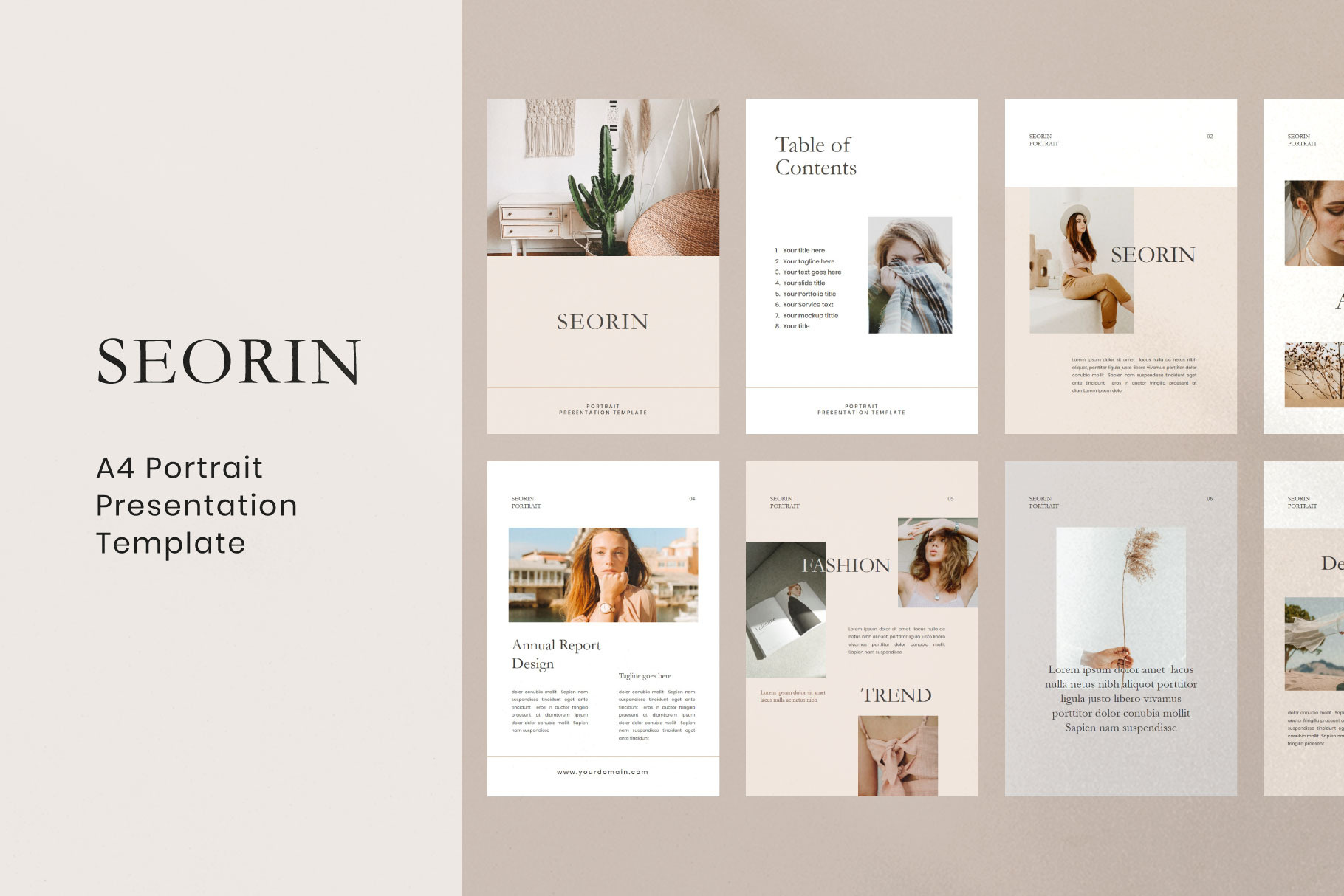 Seorin A4 Portrait - PowerPoint, a Presentation Template by Twntysix