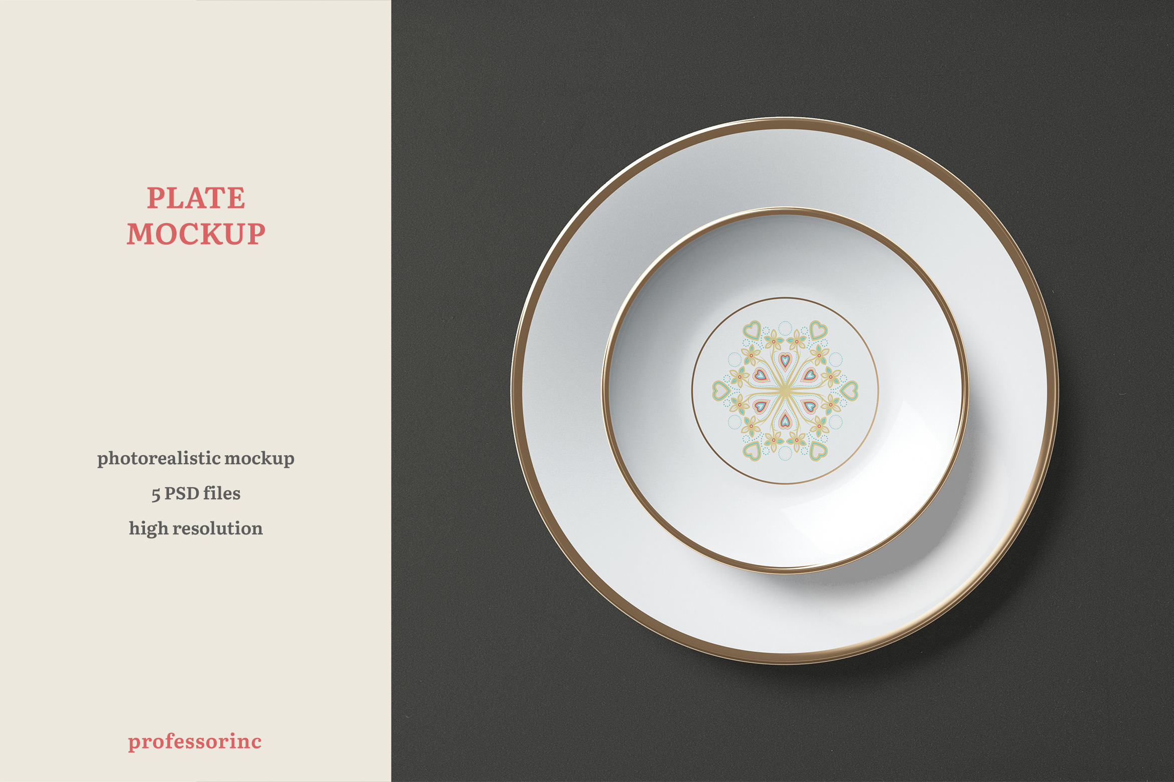 Plate Mockup, a Product Mockup by professorinc