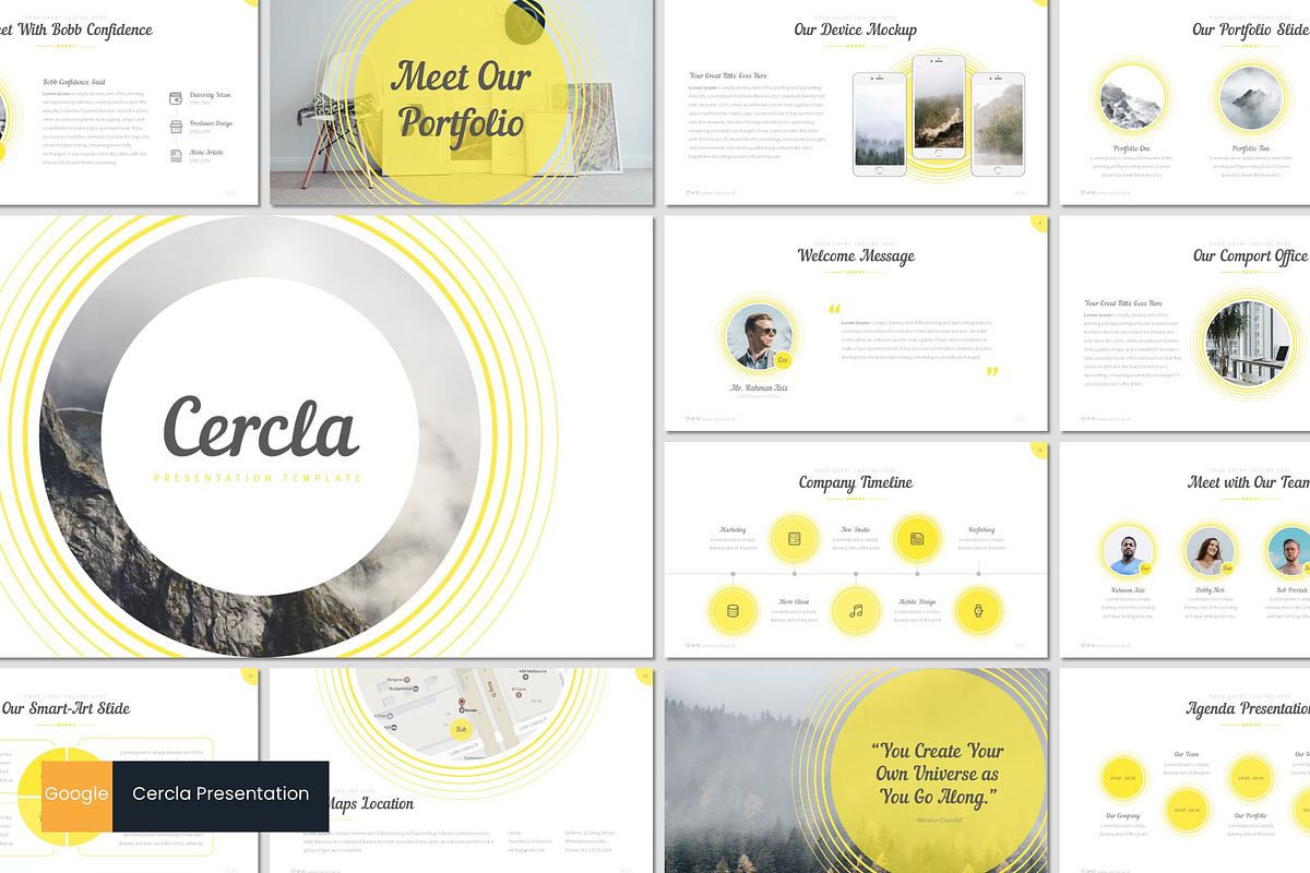 Cercla - Google Slides Template, a Presentation Template by inspirasign
