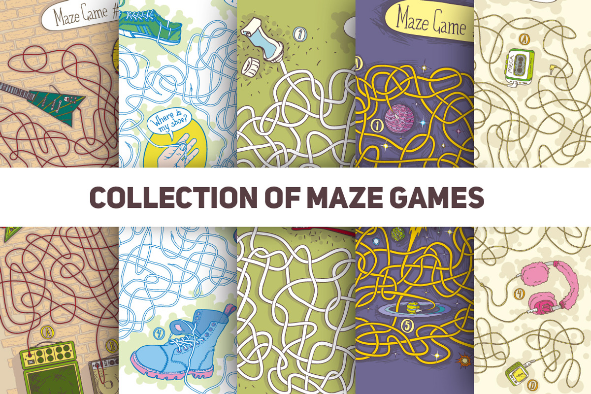 Maze Games, an Illustration by DeepFuze