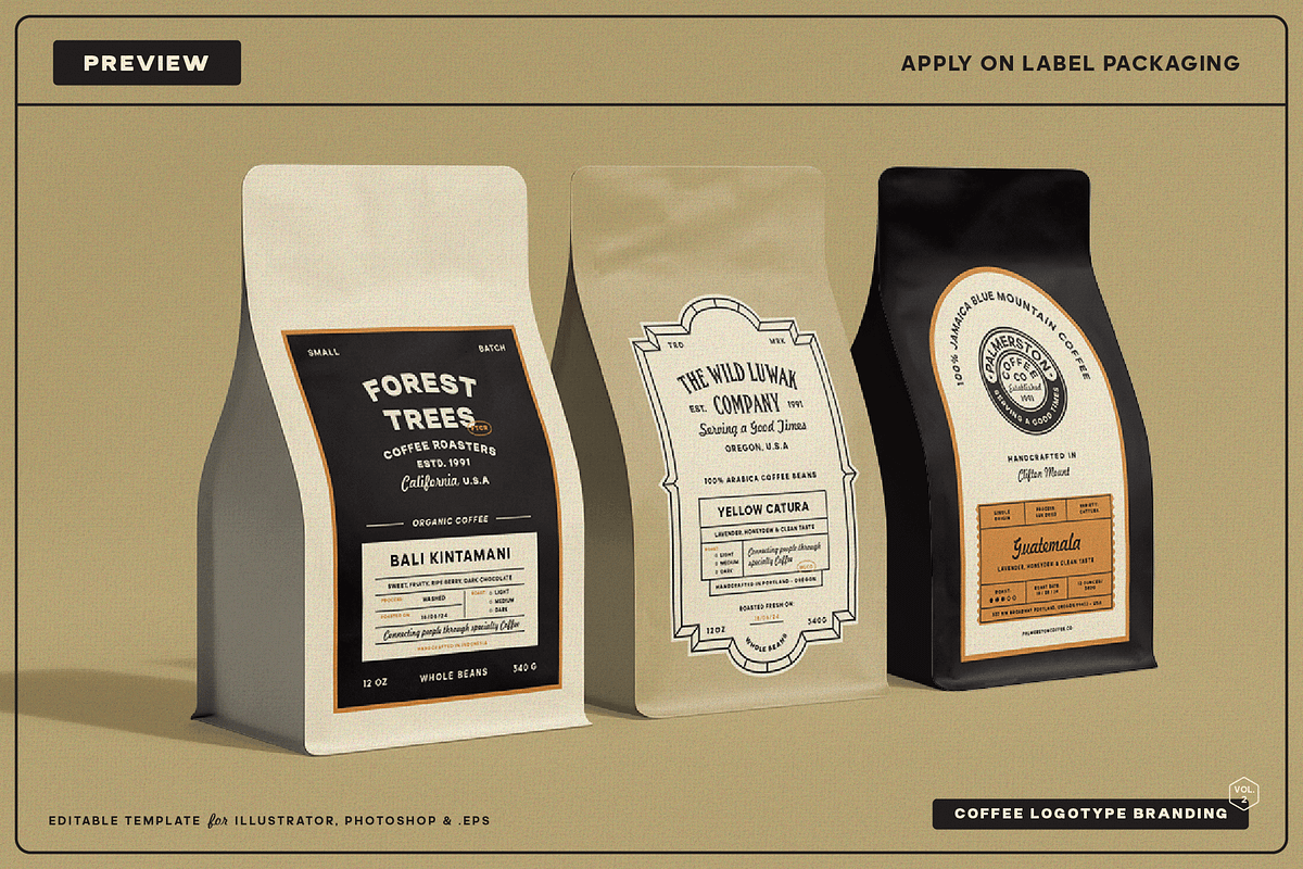 Logotype Coffee Branding Kit, a Branding & Logo Template by Refolve Design