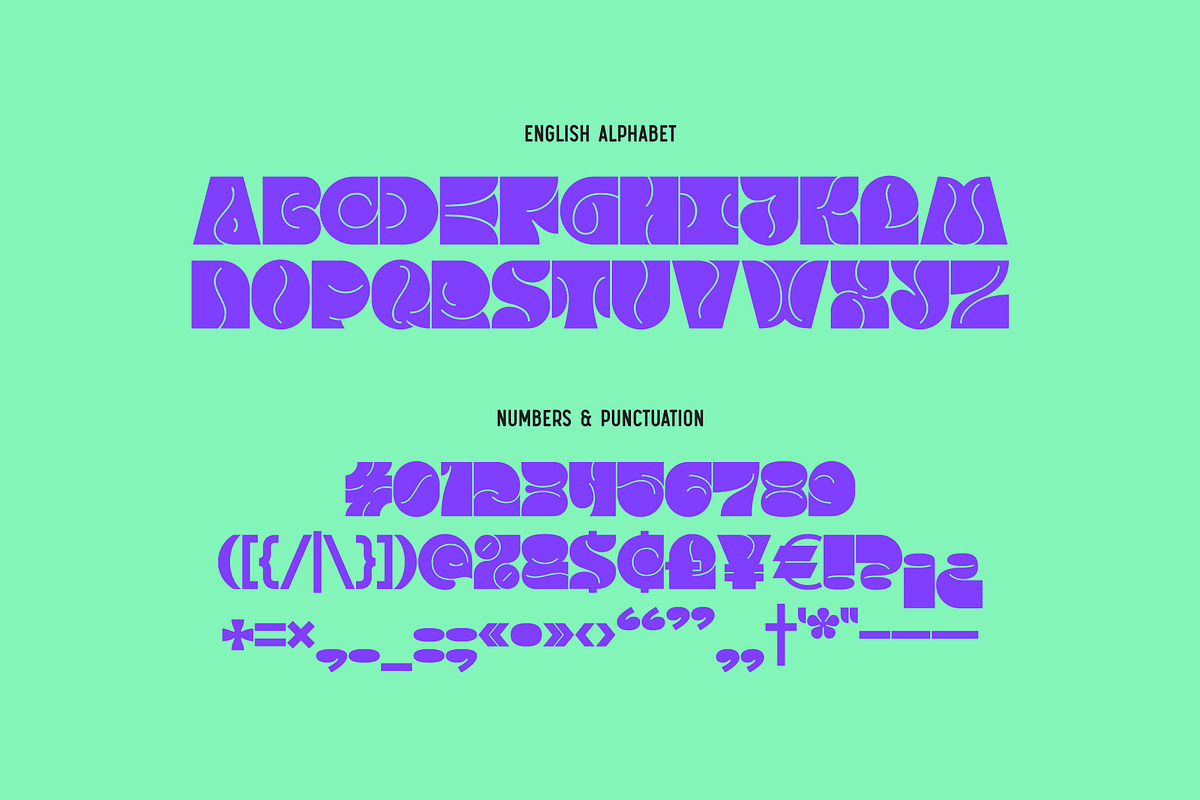 Old Fat Boy, a Symbol Font by Gleb Guralnyk