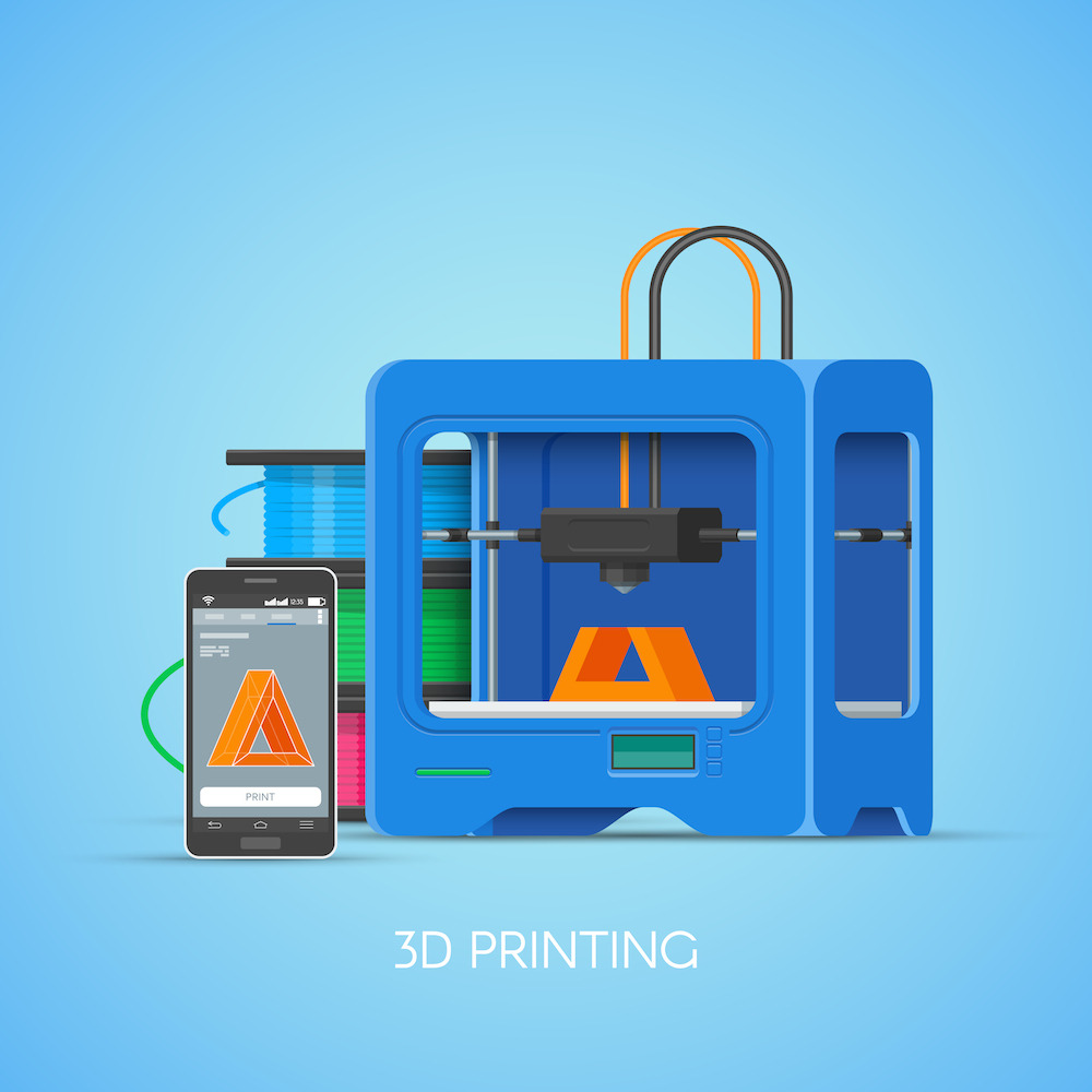 3D printing concept posters, an Education Illustration by Sky Pics Studio