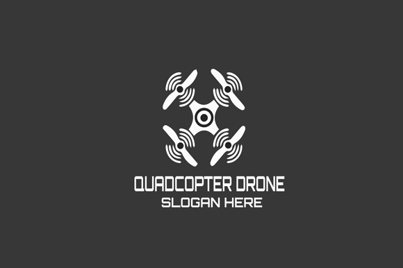 Quadcopter Drone Logo, a Branding & Logo Template by erikadesign