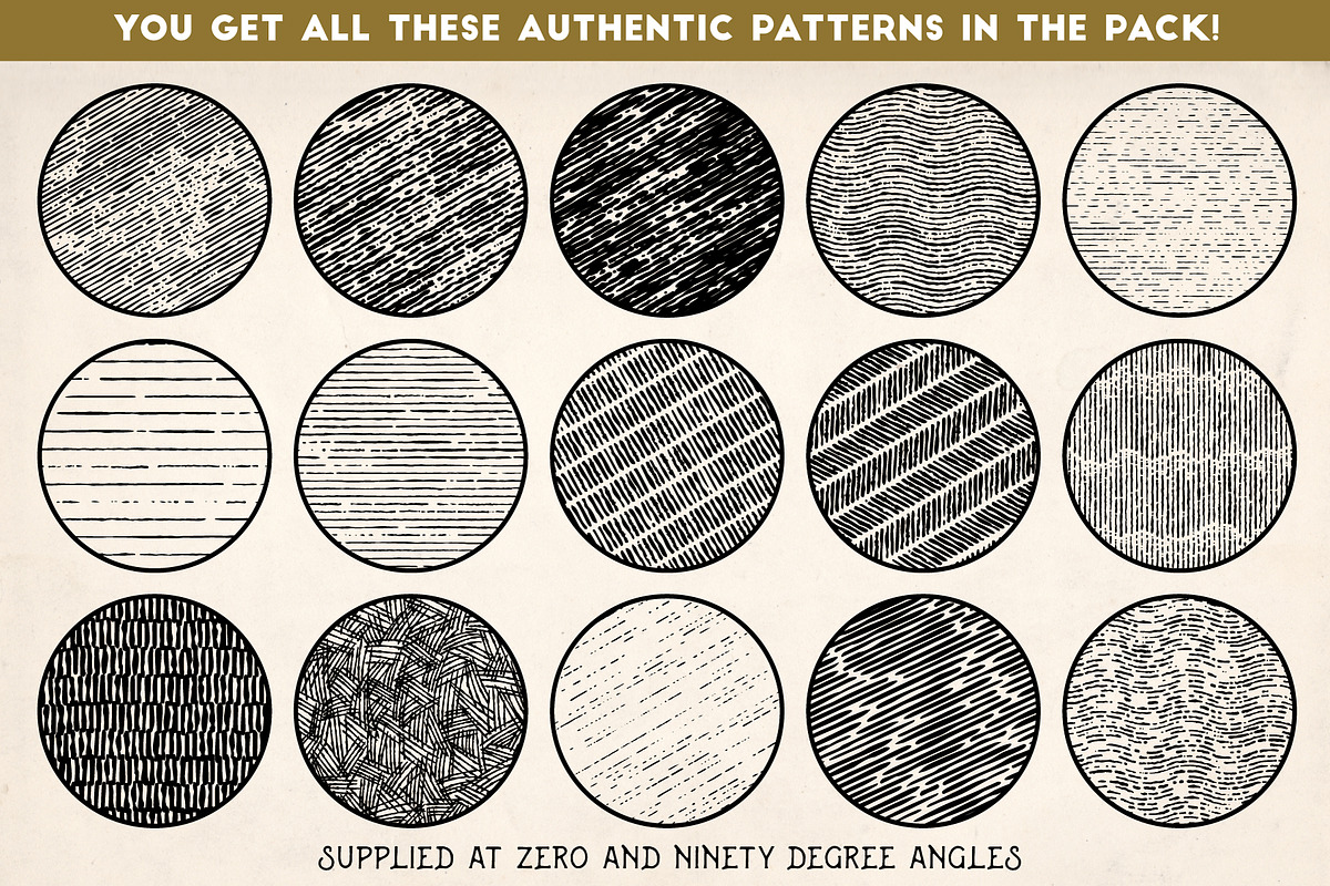 Vintage Engraved Patterns - Photoshop