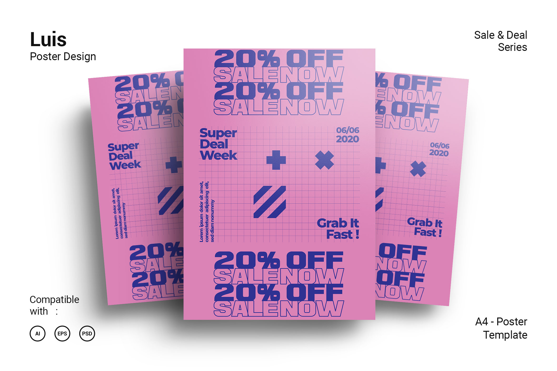 Luis Poster Design Template, a Flyer Template by monzlab