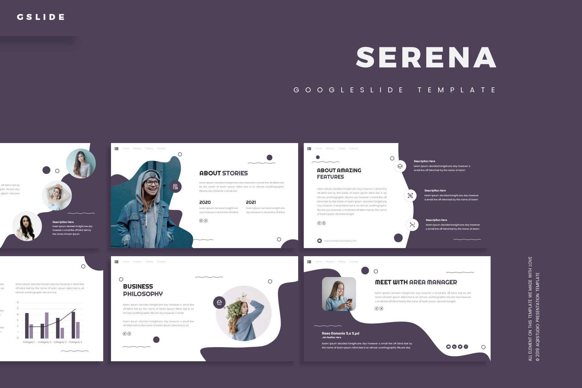 Serena - Google Slide Template, a Presentation Template by AQR Studio ...