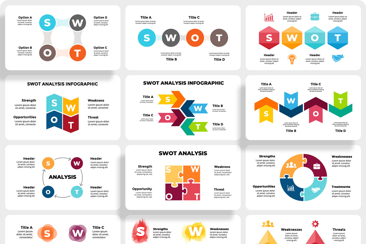 SWOT Analysis - Infographic Templates!