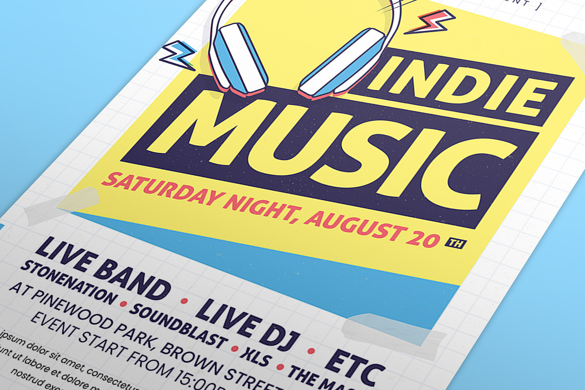 Music Event Flyer, a Flyer Template by Graphr