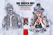Ink Sketch Art Photoshop Action, an Action Add-On by Studio Retouch