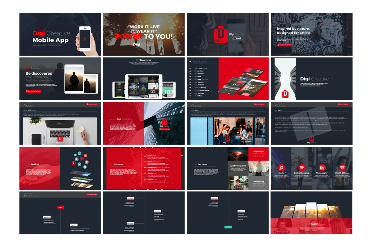 Digi Creative PowerPoint Template, a Presentation Template by PixelHive Pro