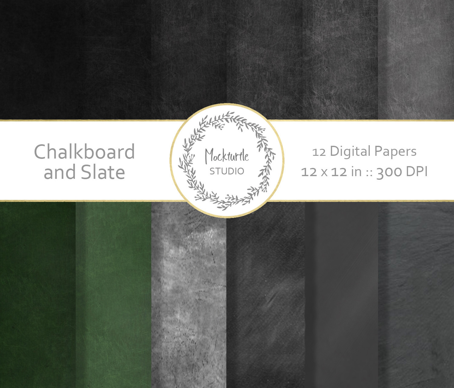 Chalkboard digital paper, a Texture Graphic by MockTurtleStudio ...