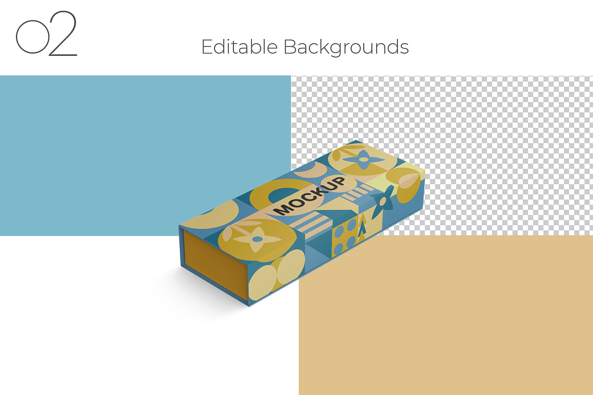 Slim Rectangular Magnetic Box Mockup, a Product Mockup by Sheikhadesign