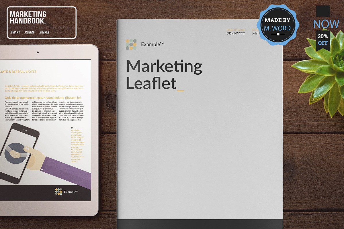 Marketing Handbook with Tan Accent*, a Brochure Template by Bizz ...