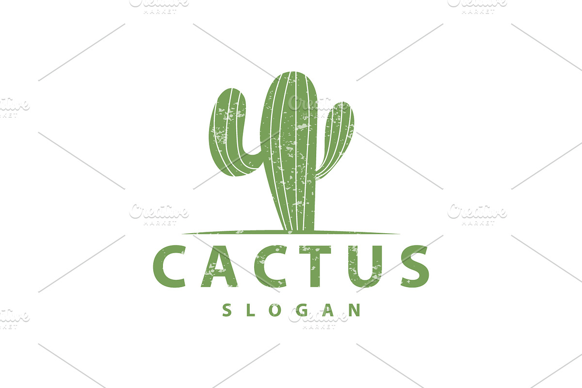 Cactus logo vector plant design, a Branding & Logo Template by Maylianaw28