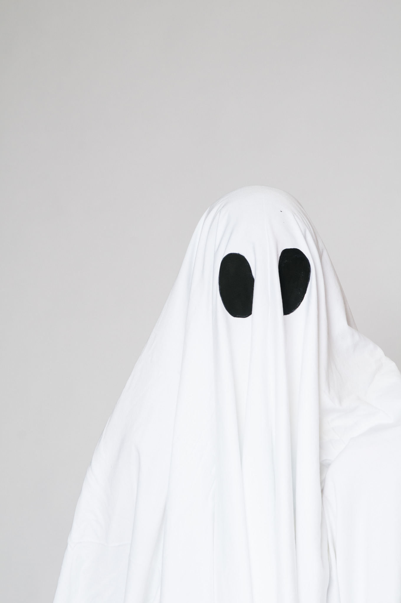 boy dressed as a ghost, a Photo by Siân C Photography