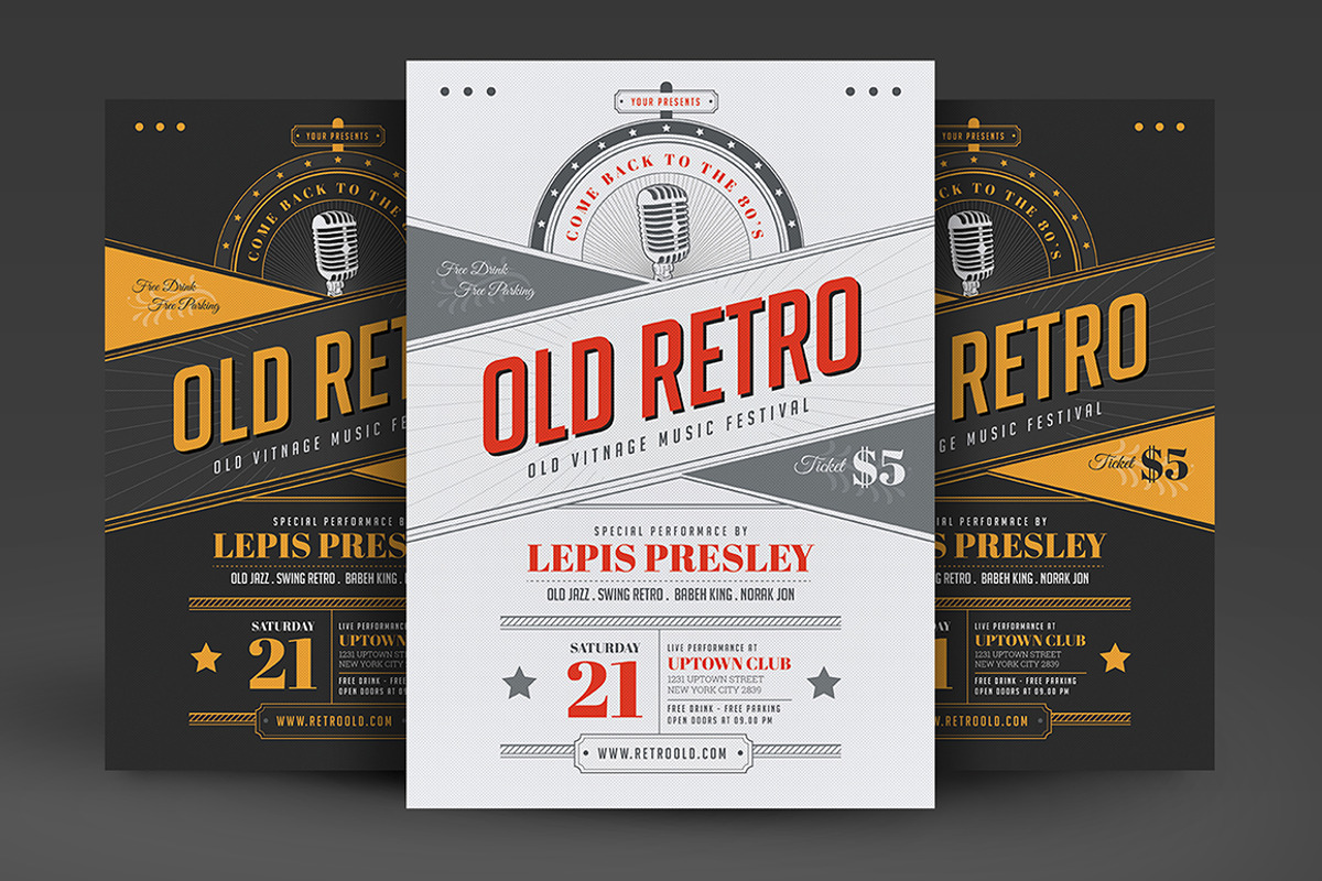 OLD Vintage Indie Flyer, a Flyer Template by Guuver