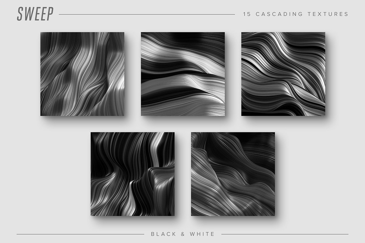 Fluid Lines Texture Bundle, a Texture Graphic by Chroma Supply