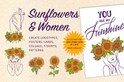 Sunflowers & women bundle