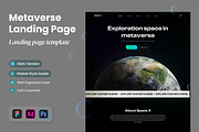 Space X - Metaverse Landing Page, a Landing Page Template by SLAB! Design