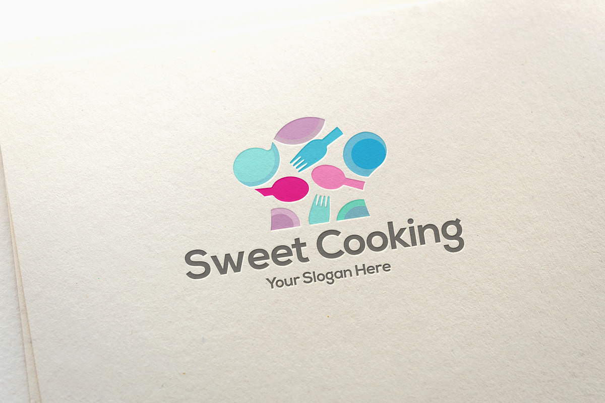 Cooking Recipes Colorful Logo, a Branding & Logo Template by LogoBuy