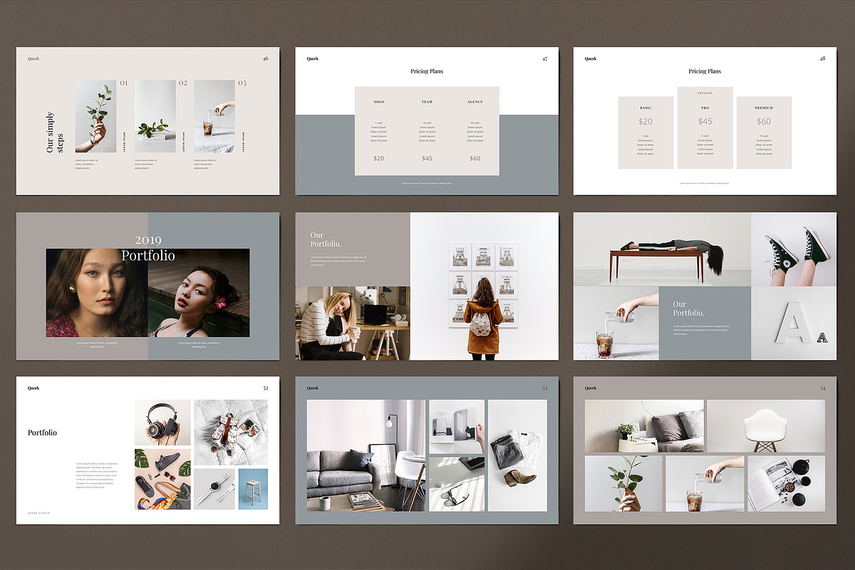 QUERK Keynote, a Presentation Template by Visula Co | Creative Market
