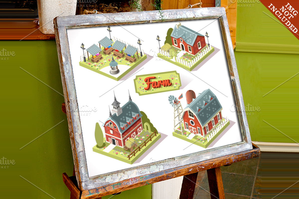 Farm Tiles City Map Isometric, an Illustration by Aurielaki Stock ...