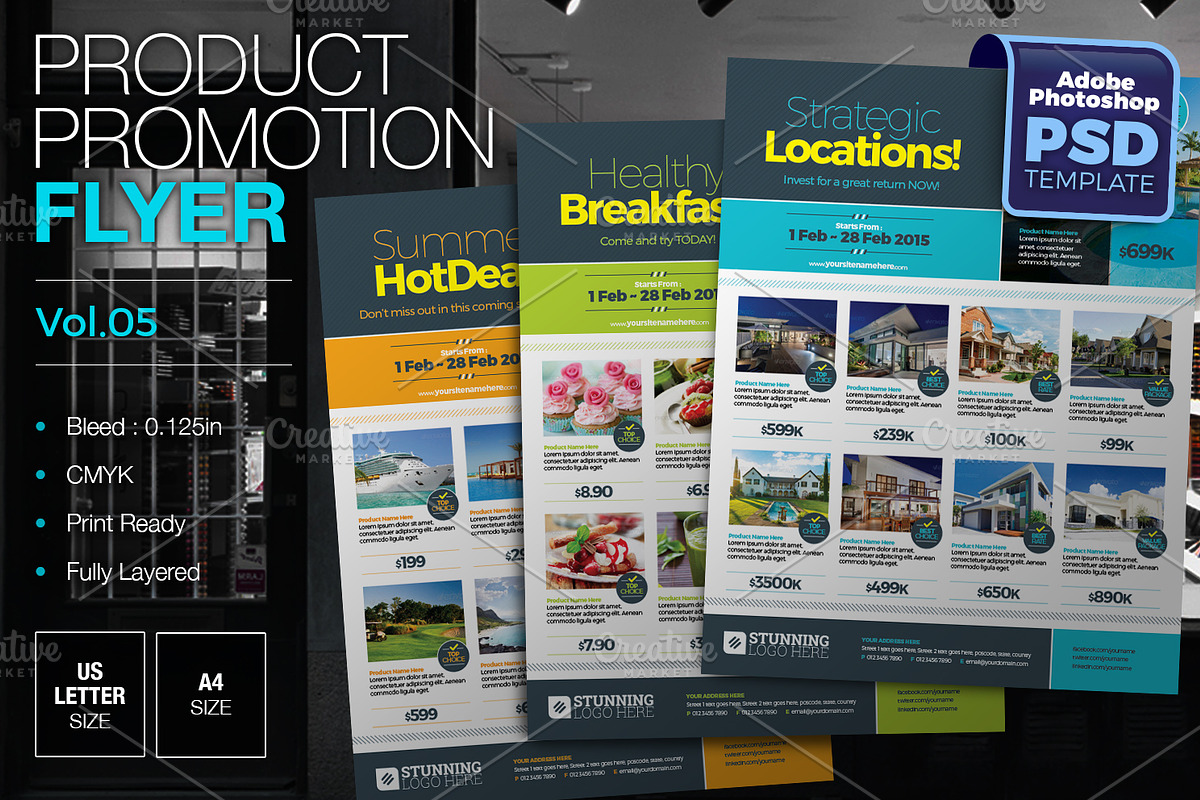 Product Promotion Flyer Bundle, a Flyer Template by KitCreativeStudio2