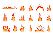 Flat red flames isolated. Heat fire, a Graphic by Valerie Bodnar