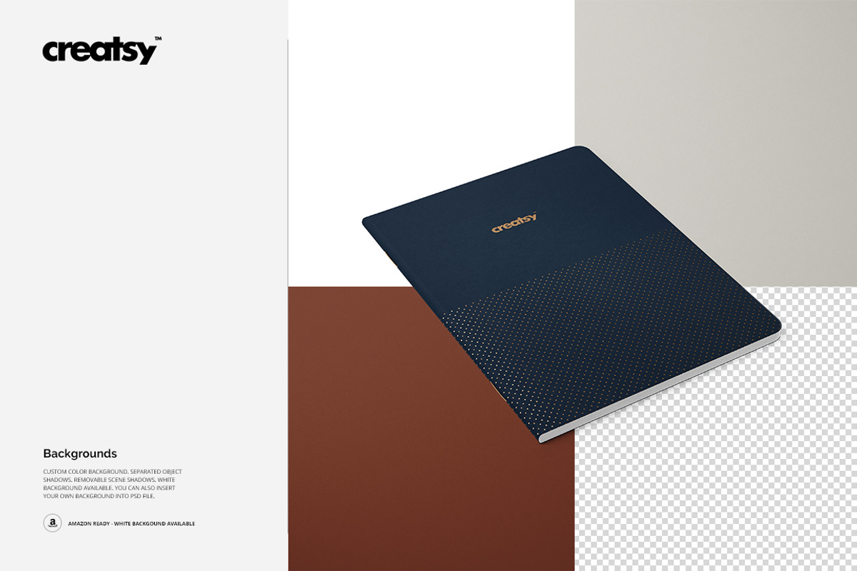A5 Classic Notebook Mockup Set, a Print Template by creatsy5