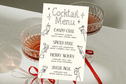 Cocktail Night Festive Hand-drawn Font