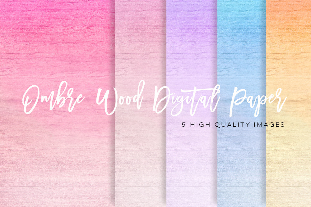 Ombre texture paper pack, a Texture Graphic by Sunflower Day Love