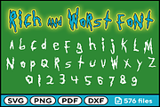 RnM Font Svg Png Pdf Dxf Alphabet, an Object Graphic by Custom Fonts ...