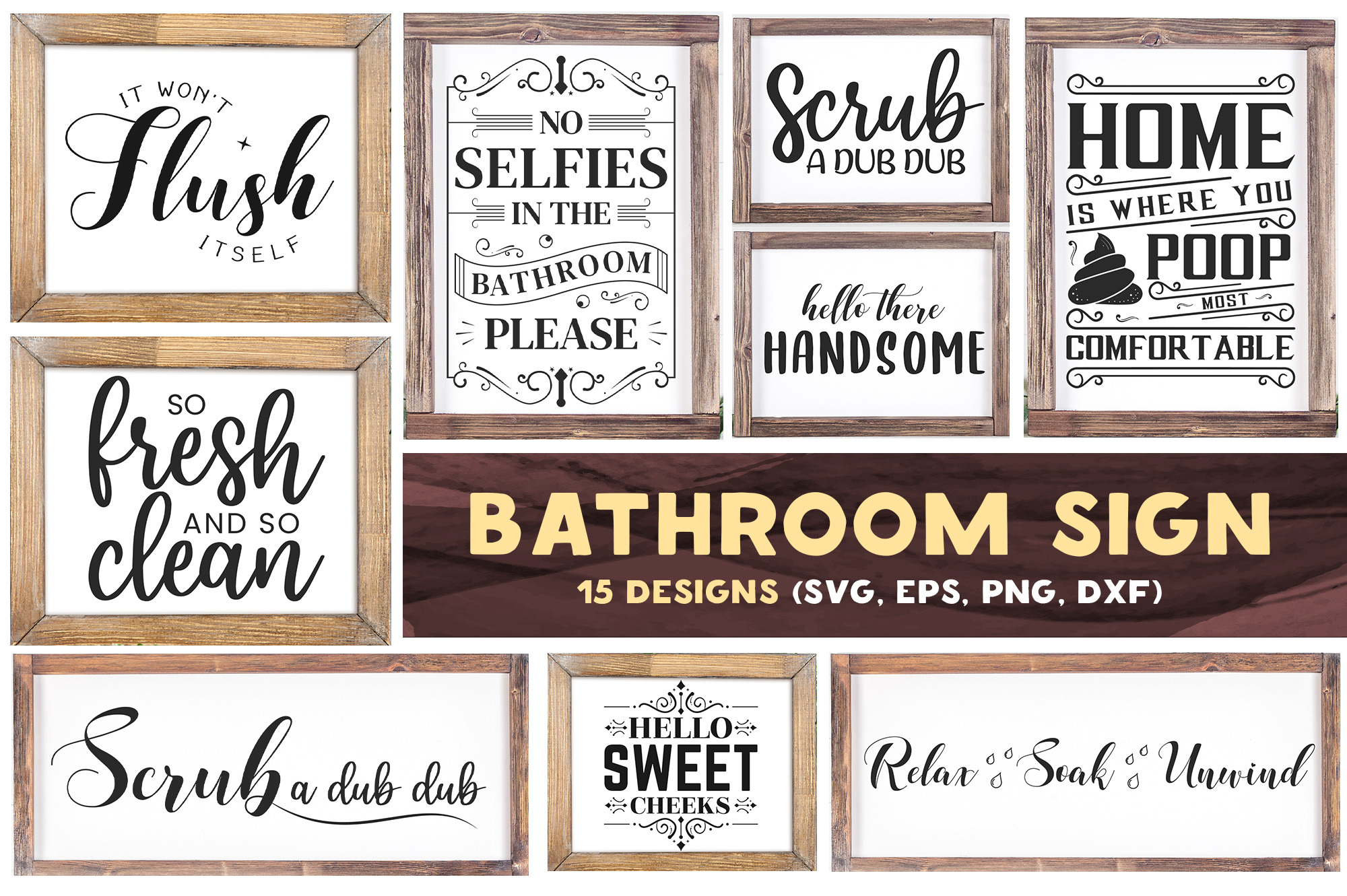 Bathroom Sign SVG Design Bundle, an Illustration by thefutive