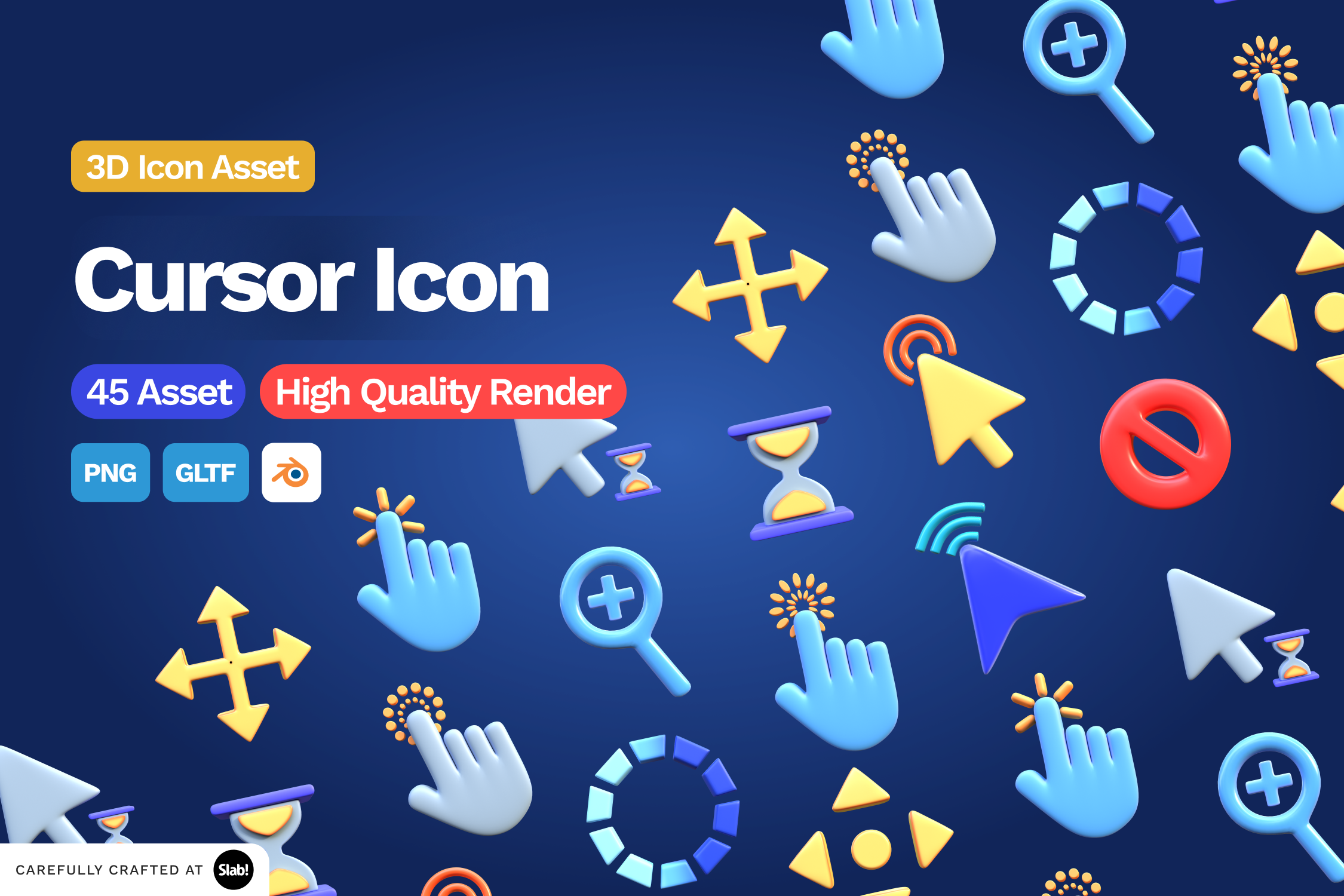 3D Cursor Icon Vol 1, an Object 3D Model by SLAB! Design