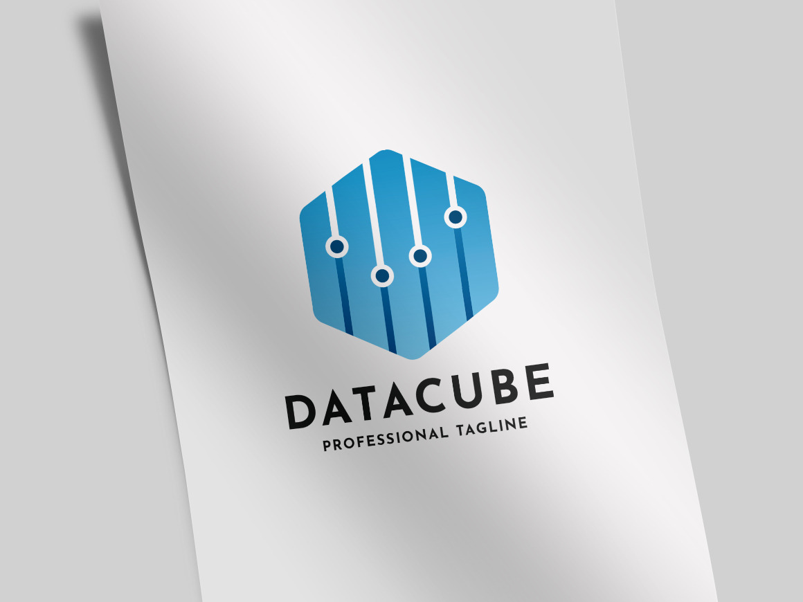 Data Cube Logo, a Branding & Logo Template by Design_Planet